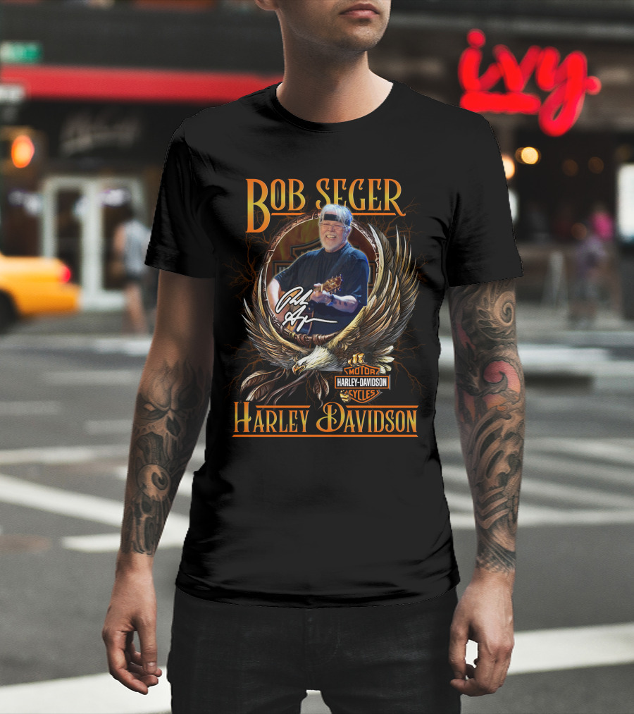 Bob Seger Harley Davidson Motor Cycles Hd198 T-Shirt