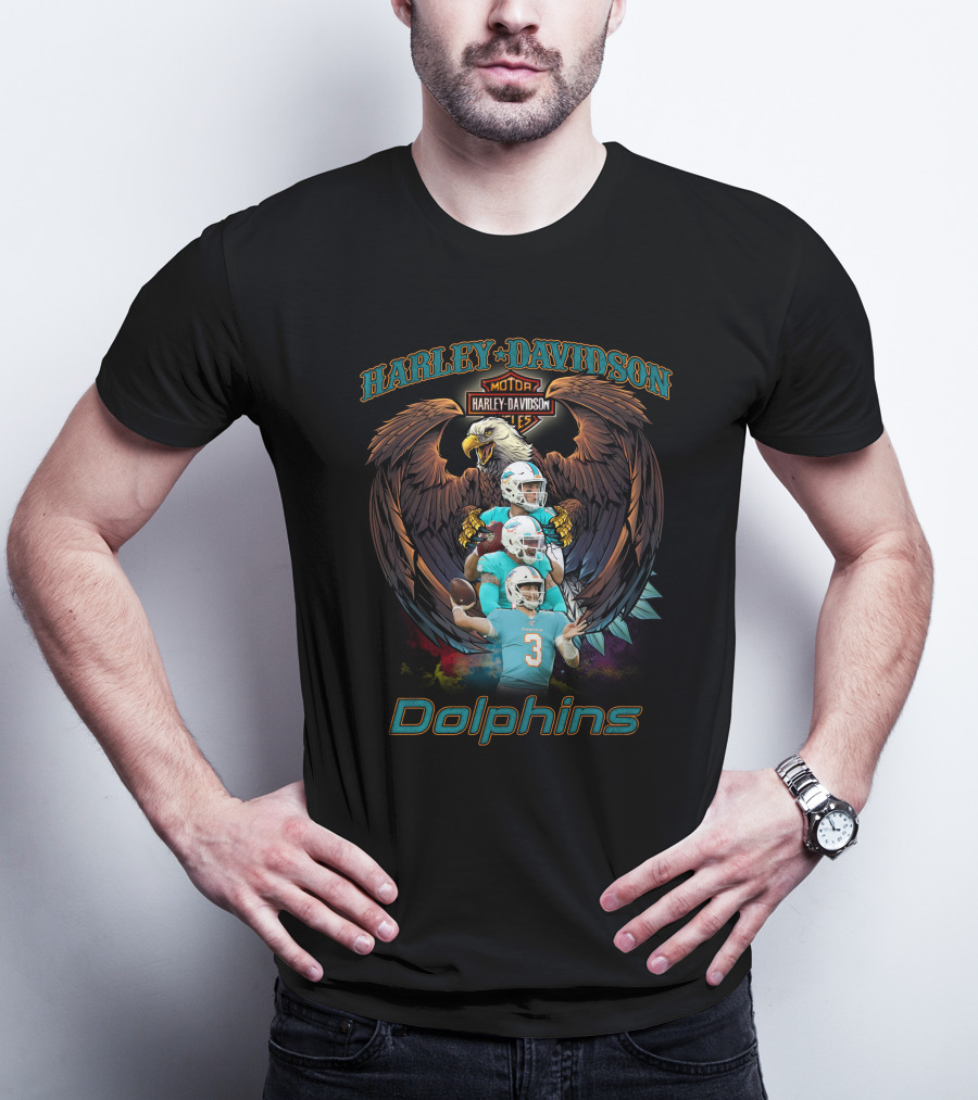 Harley Davidson Motor Dolphins T-Shirt