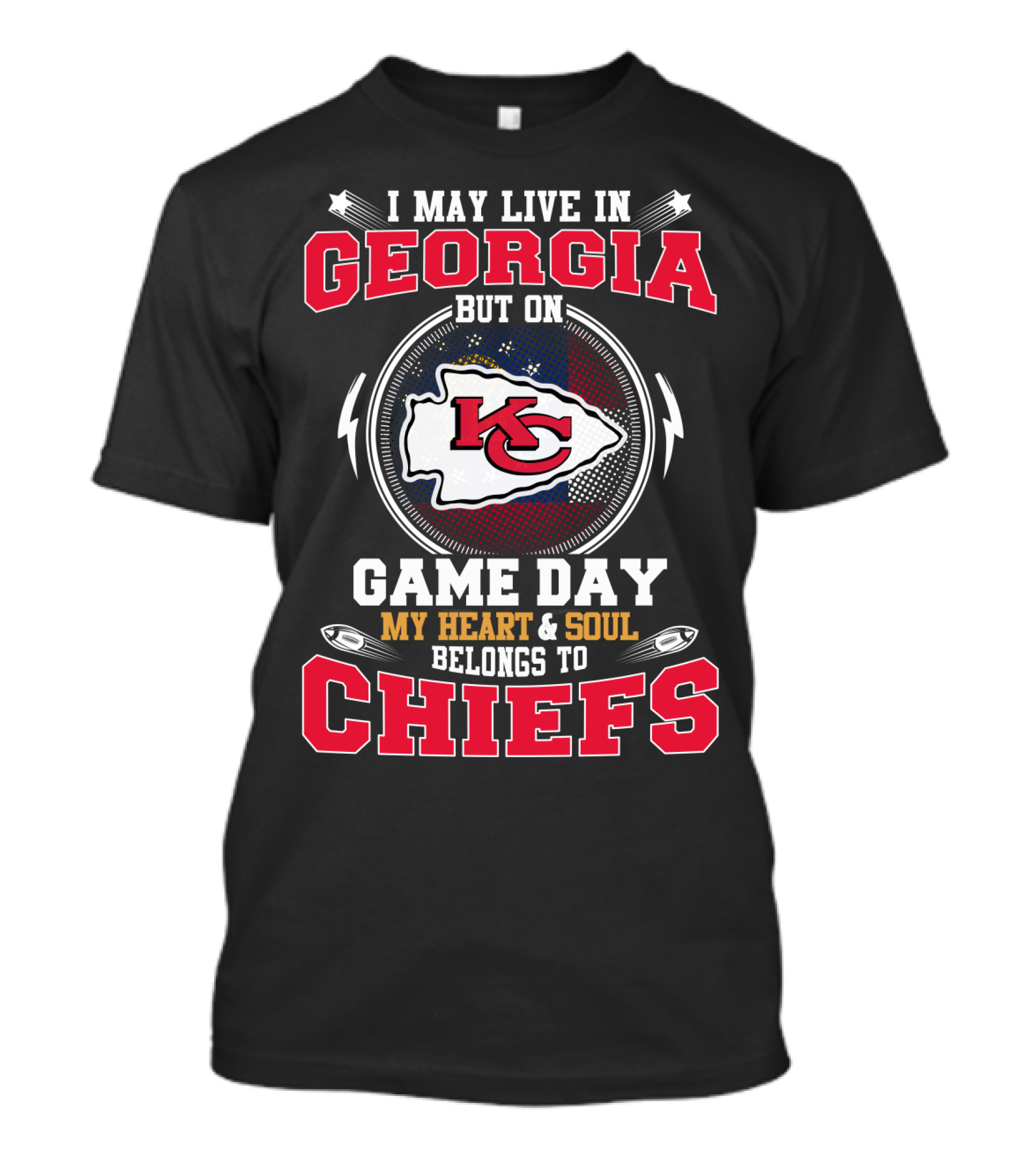 Georgia Residents Love Kansas City Chiefs Game Day T-Shirt