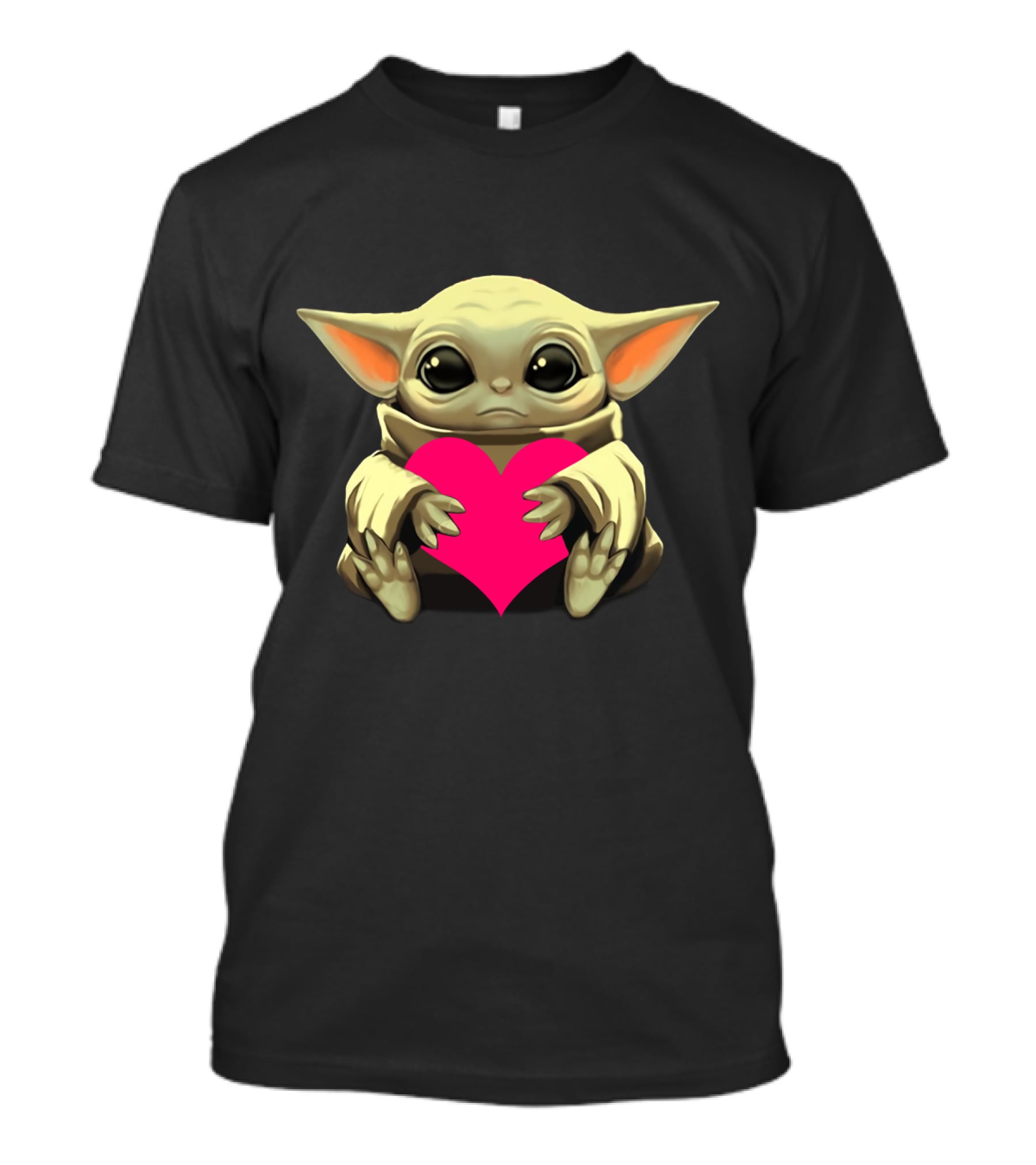 Love Baby Yoda Heart Hug T-Shirt
