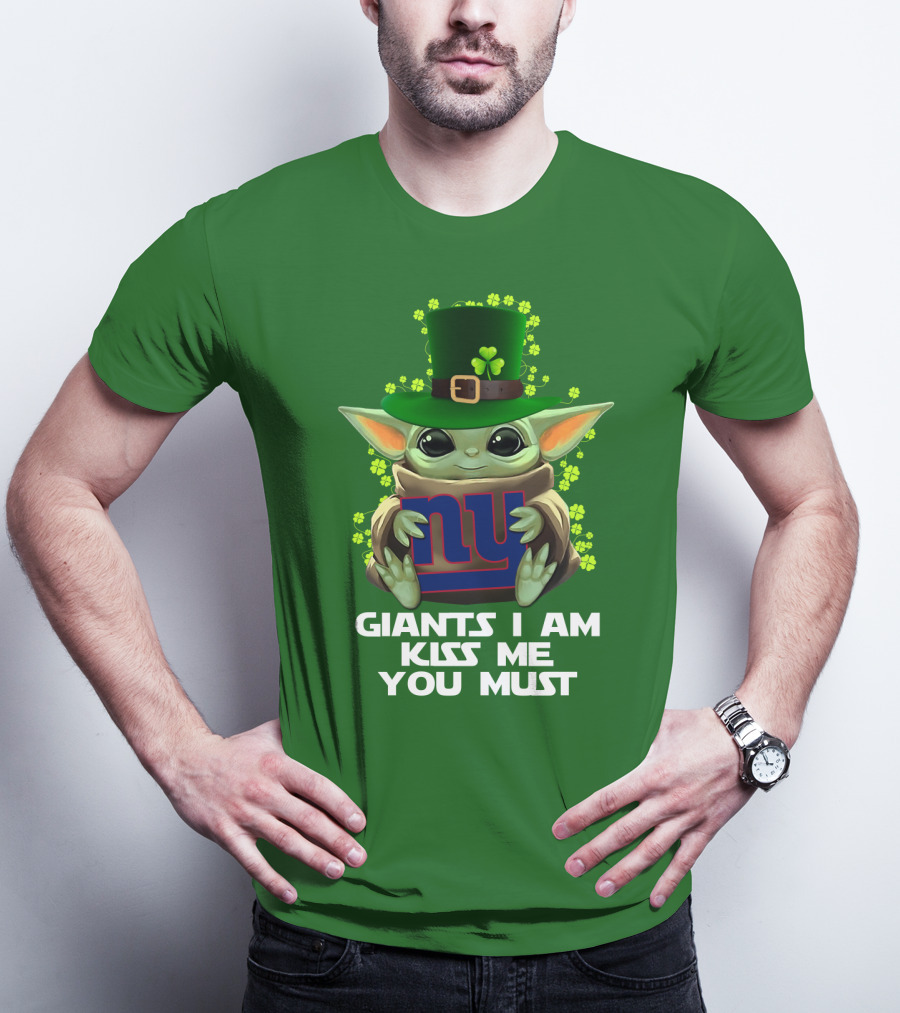 Giants I Am Kiss Me You Must Nyg Shamrock Hat T-Shirt