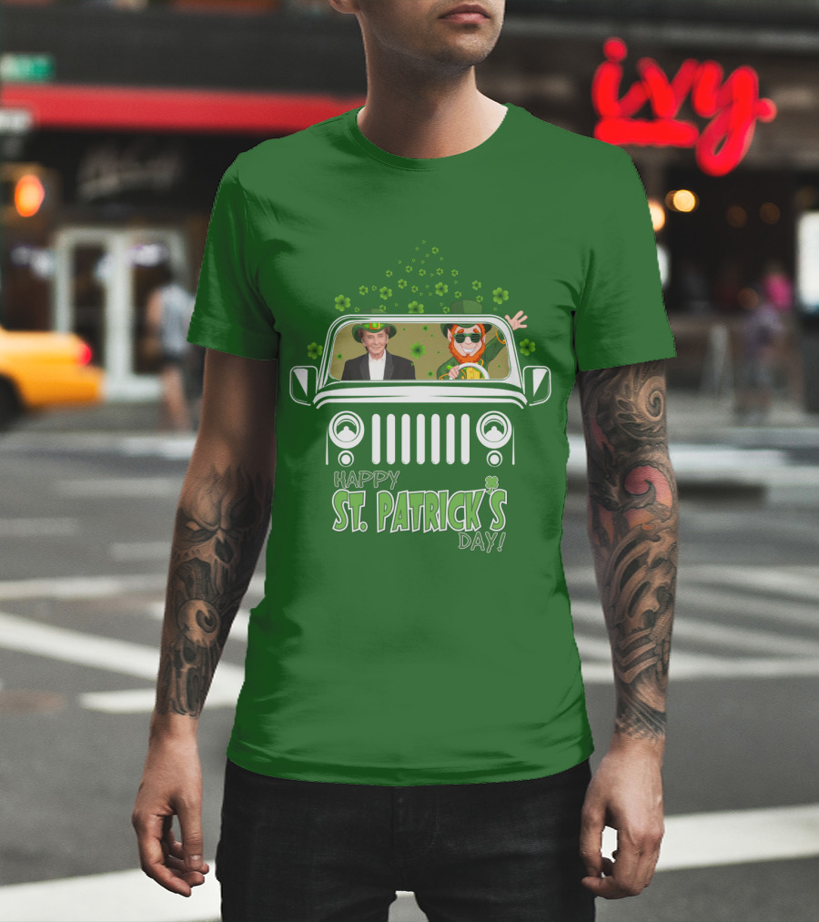 Happy St. Patrick's Day 51 Barry Manilow Jeep Ride T-Shirt
