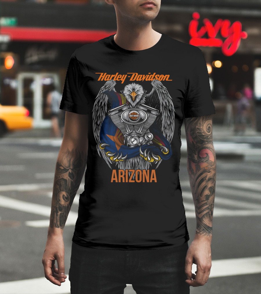 Harley Davidson Eagle Engine Arizona T-Shirt