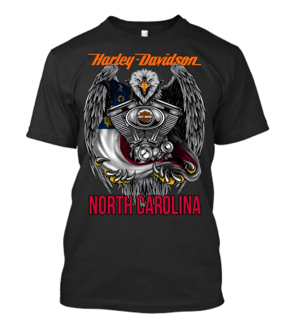 Harley Davidson Eagle Engine North Carolina T-Shirt