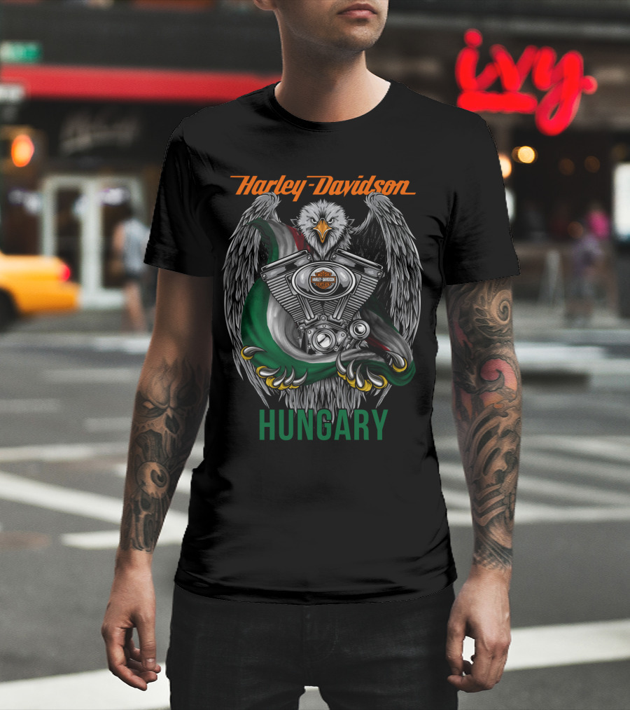 Harley Davidson Eagle Engine Hungary T-Shirt