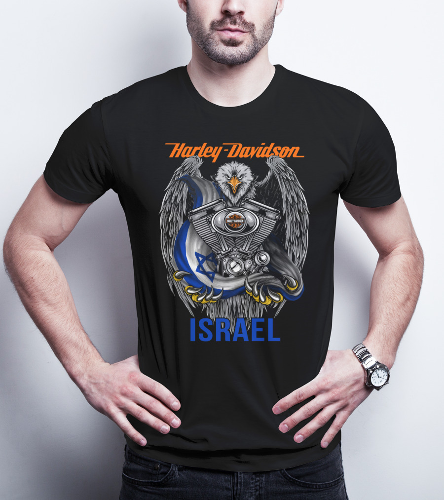 Harley Davidson Eagle Engine Israel T-Shirt
