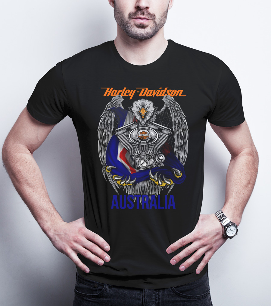 Harley Davidson Australia Eagle Engine T-Shirt