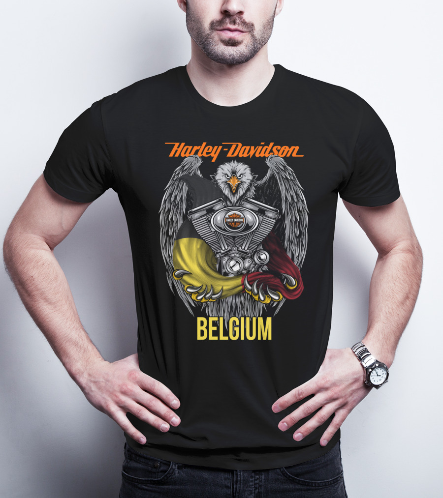 Harley Davidson Eagle Engine Belgium T-Shirt