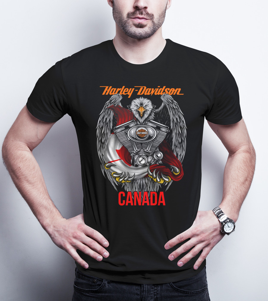 Harley Davidson Eagle Engine Canada T-Shirt