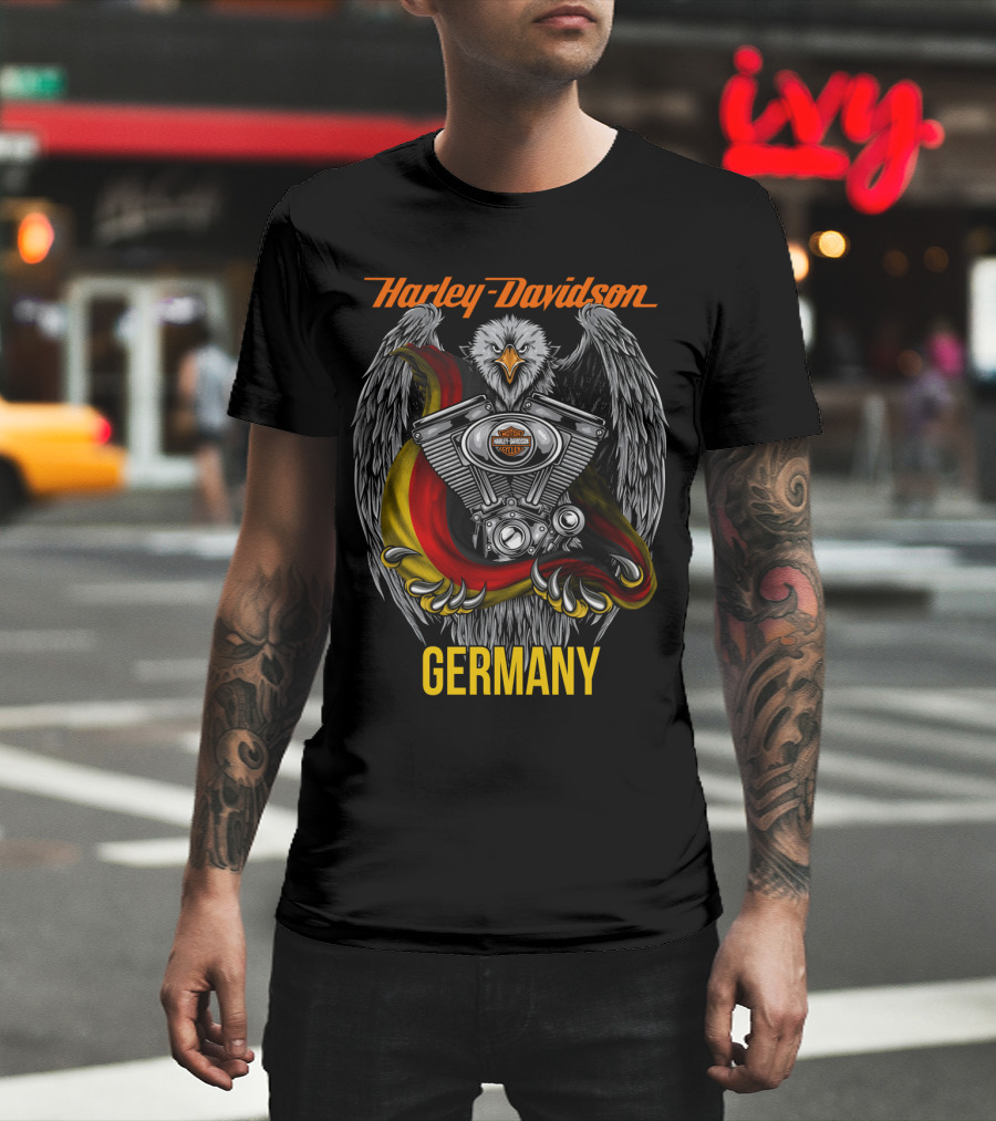 Harley Davidson Germany Eagle Engine T-Shirt