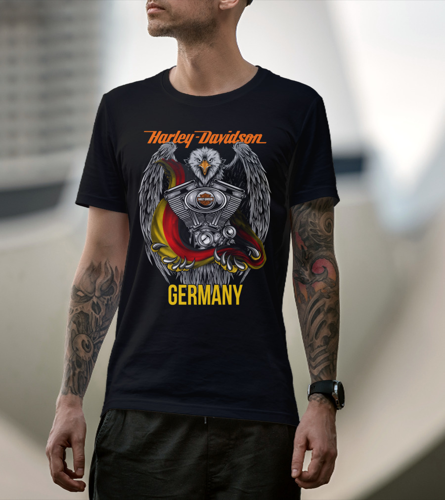 Harley Davidson Germany Eagle Engine T-Shirt