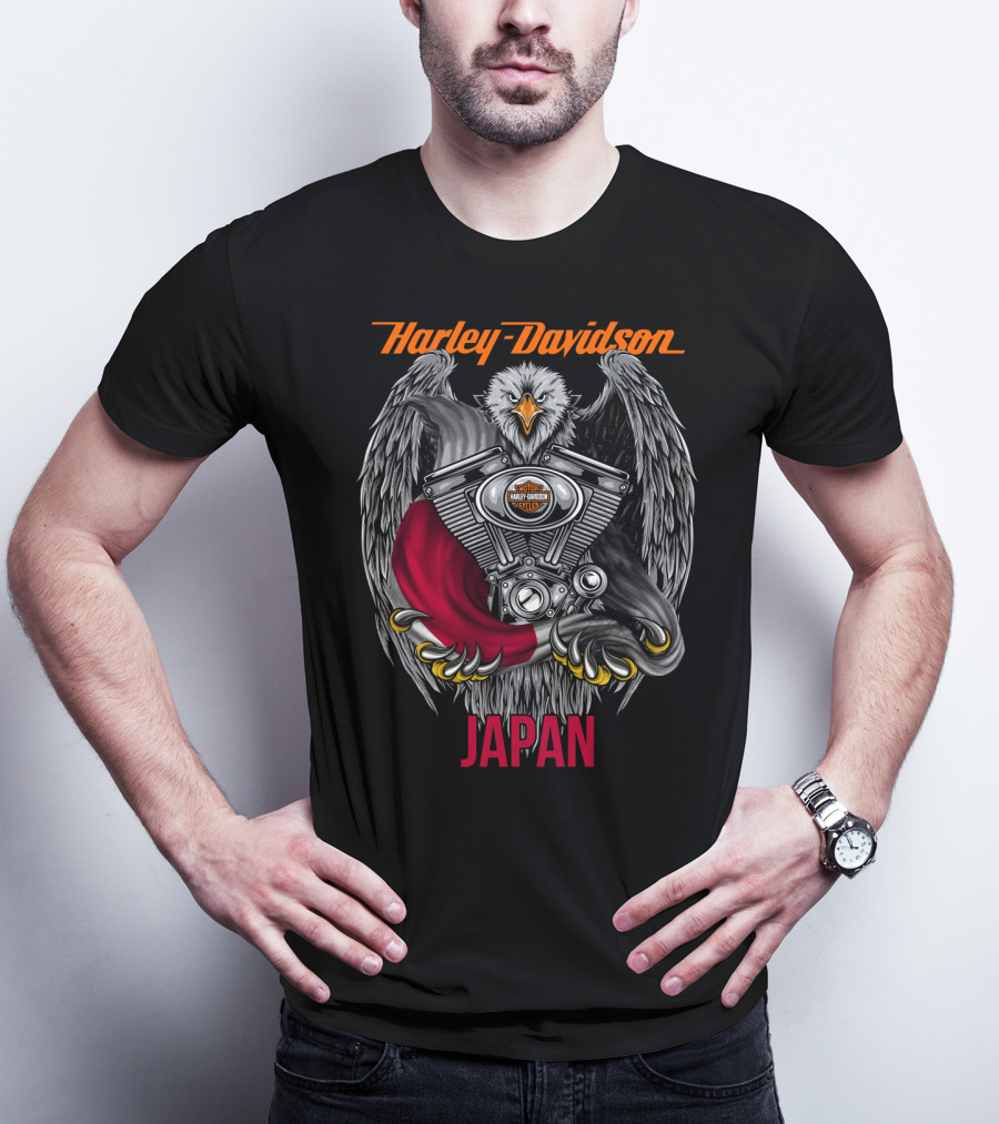 Harley Davidson Eagle Engine Japan T-Shirt