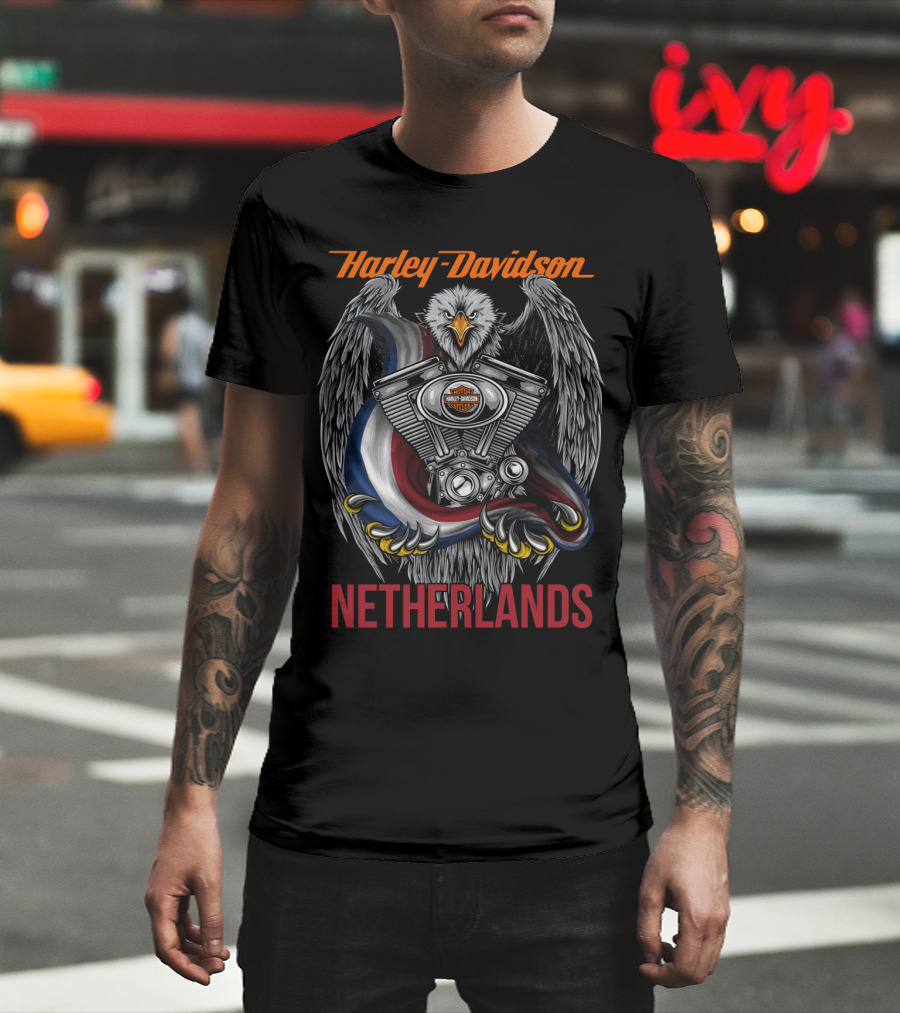 Harley Davidson Netherlands Eagle Engine T-Shirt