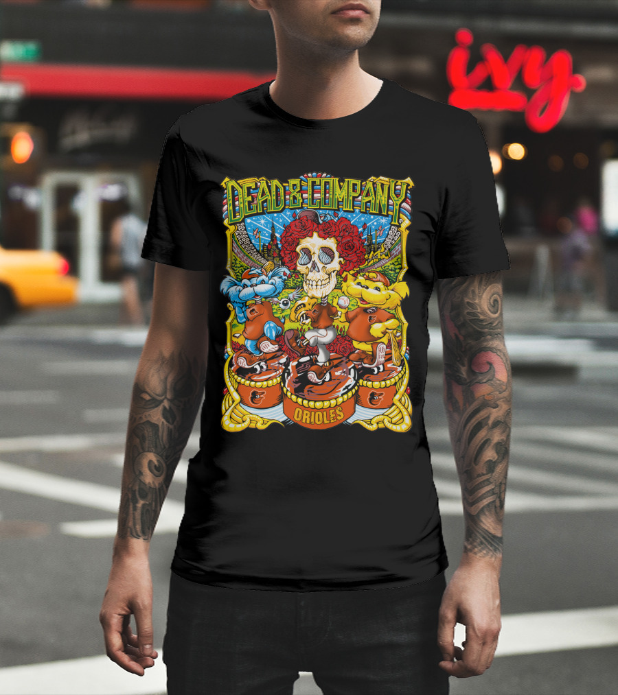 Dead & Company Orioles Mlb Collaboration T-Shirt