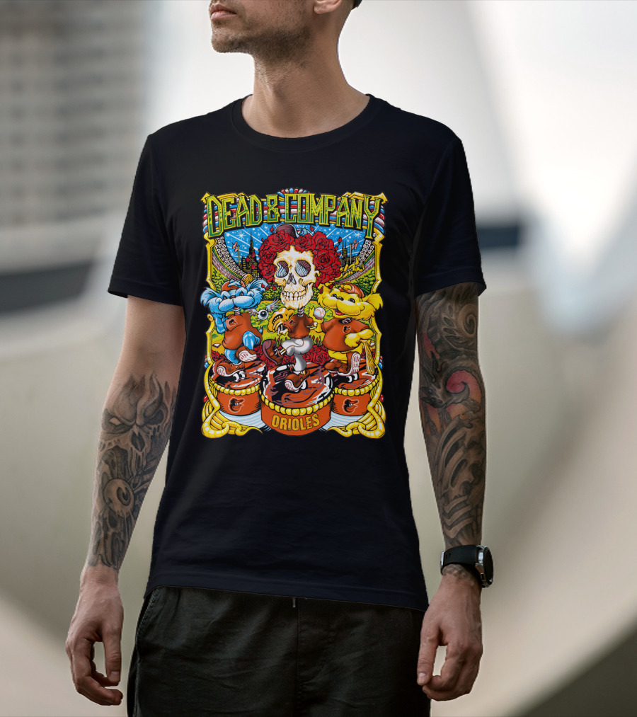 Dead & Company Orioles Mlb Collaboration T-Shirt