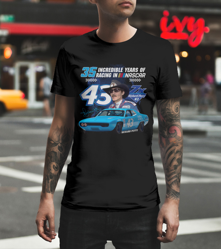 Incredible Years Of Racing In Nascar Richard Petty T-Shirt