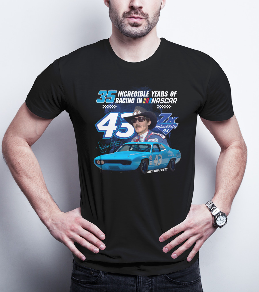 Incredible Years Of Racing In Nascar Richard Petty T-Shirt