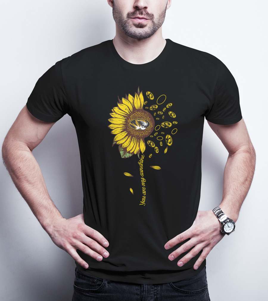 You Are My Sunshine 83 Ncaa2 Mt Tiger Logo Sunflower T-Shirt