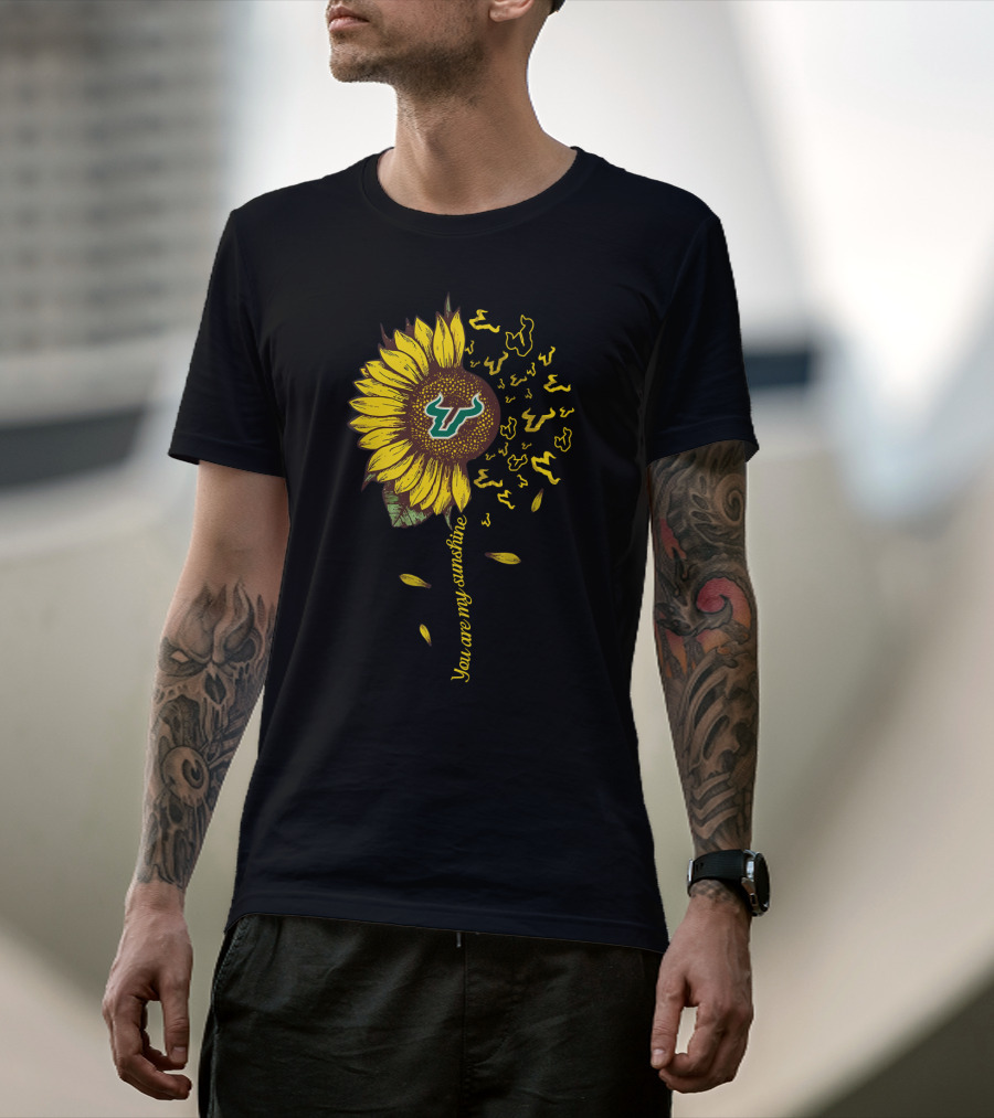 Sunflower You Are My Sunshine Bulls T-Shirt