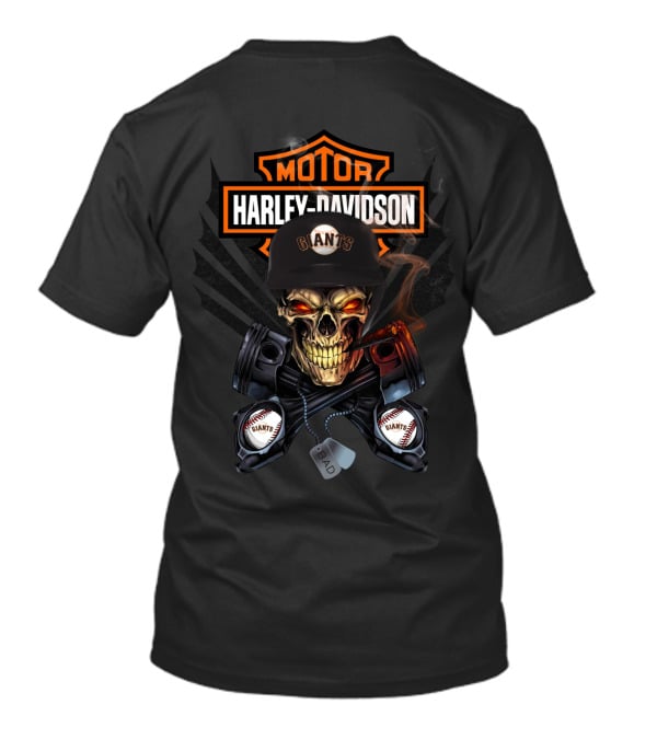 Harley Davidson Giants Skull Pistons Motorcycles Sfg T-Shirt