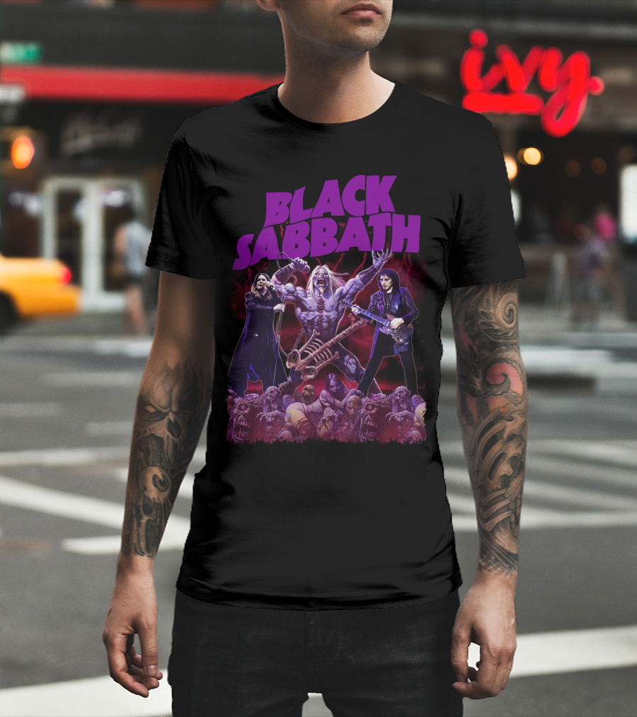 Black Sabbath Zombie Warrior Concert T-Shirt