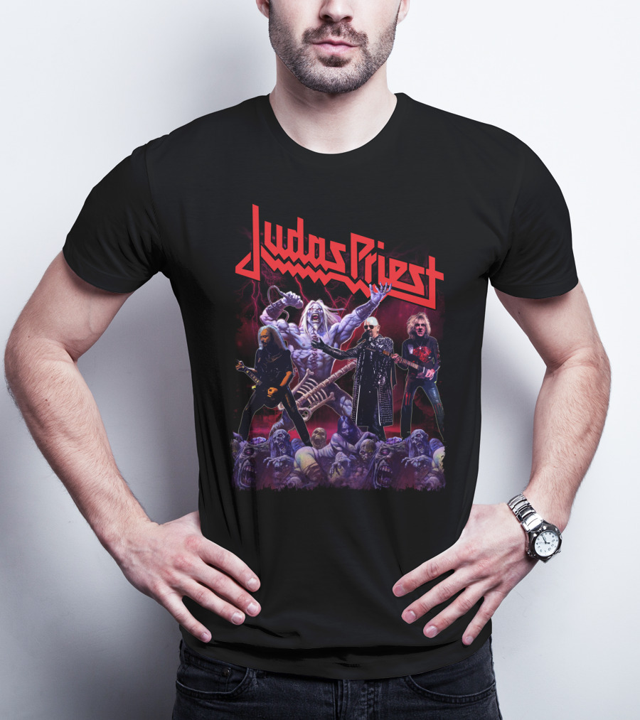 Judas Priest Band Members And Monsters T-Shirt