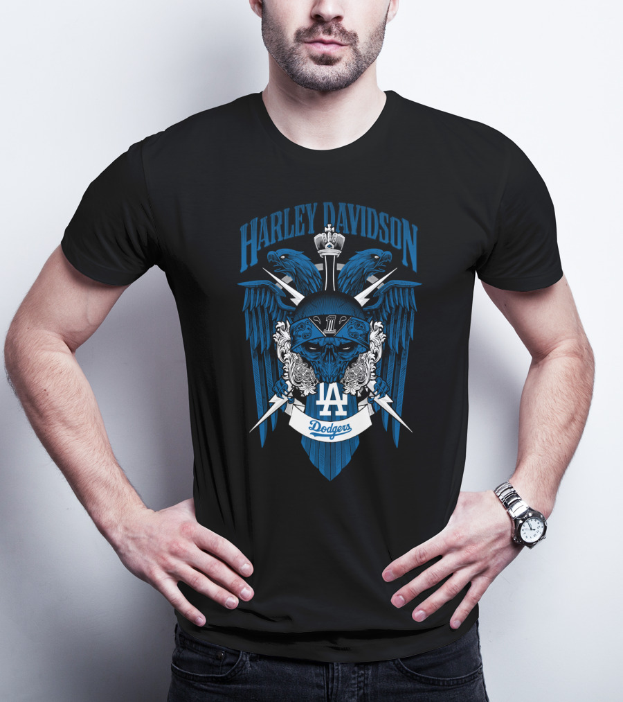 Harley Davidson 131 Mlb Los Angeles Dodgers T-Shirt