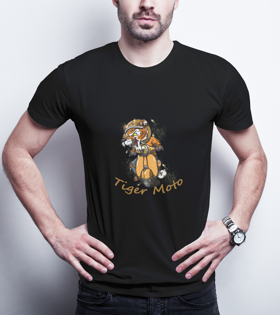 Tiger Moto Stylish Ride Tiger Tiger Beautiful T-Shirt