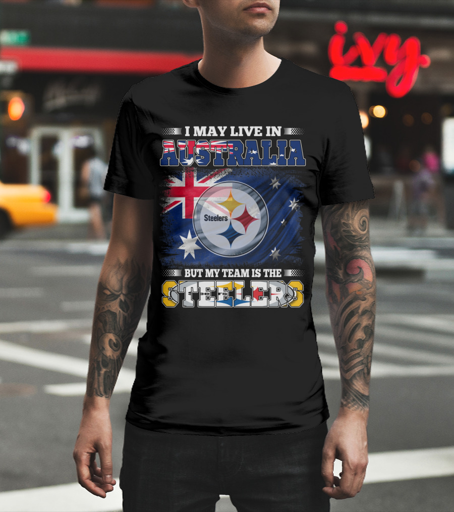 Australia Pride With Steelers Loyalty Fusion T-Shirt
