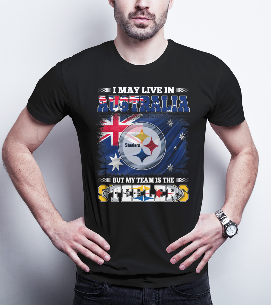 Australia Pride With Steelers Loyalty Fusion T-Shirt