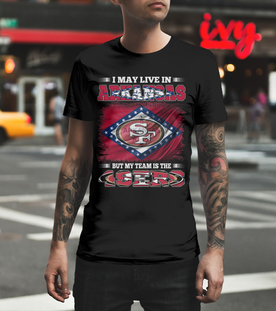 Arkansas Pride With San Francisco 49ers Team Allegiance T-Shirt