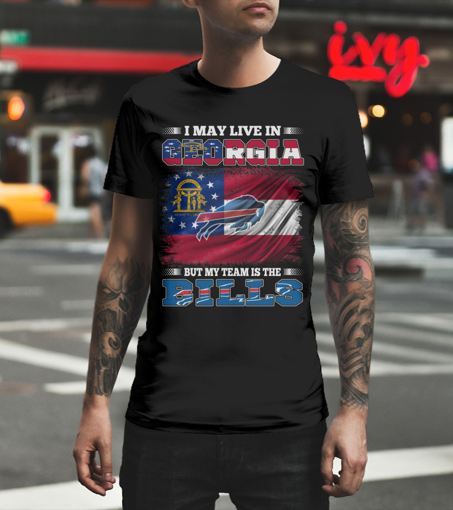 Georgia Resident Proudly Supports The Buffalo Bills Team T-Shirt