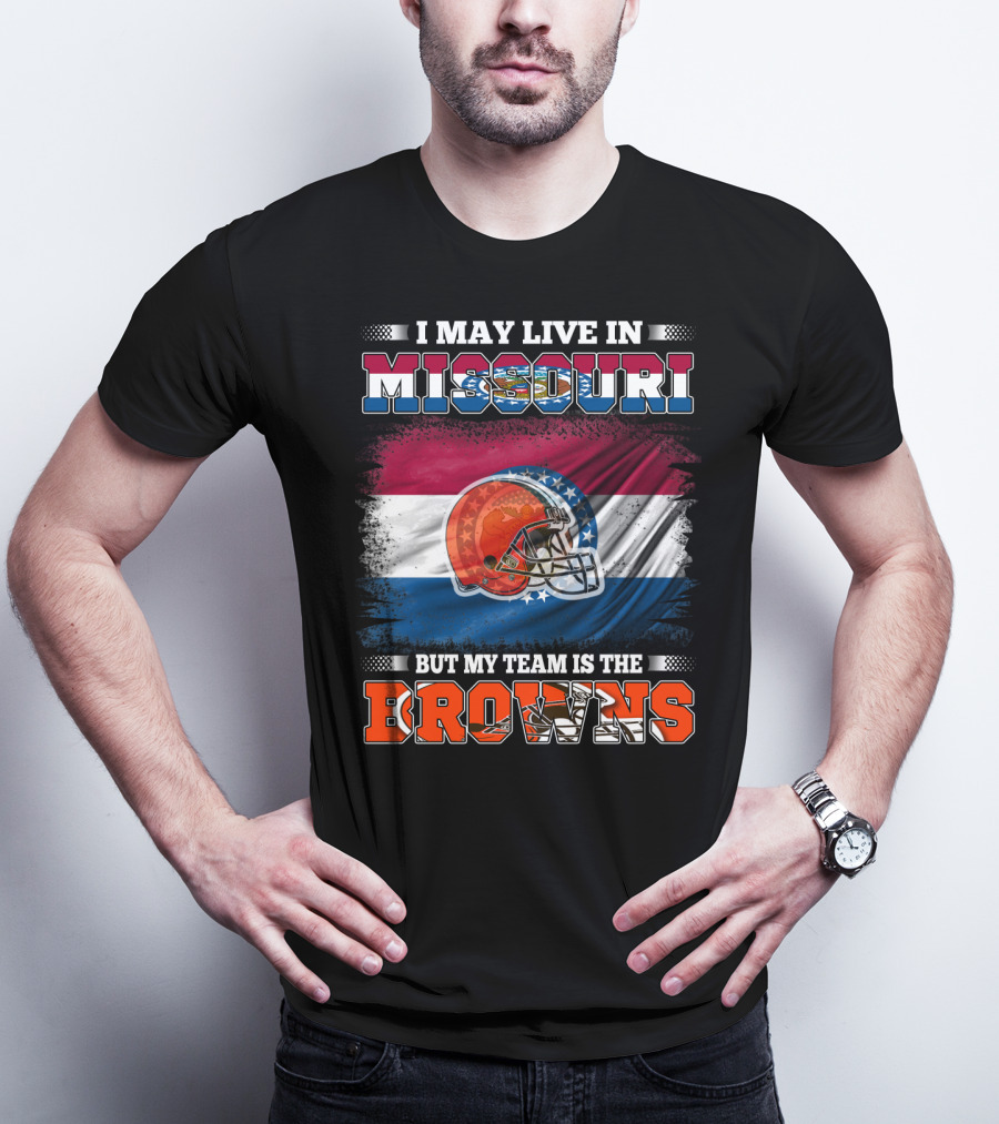 Missouri Fan With Allegiance To The Browns Football Team T-Shirt
