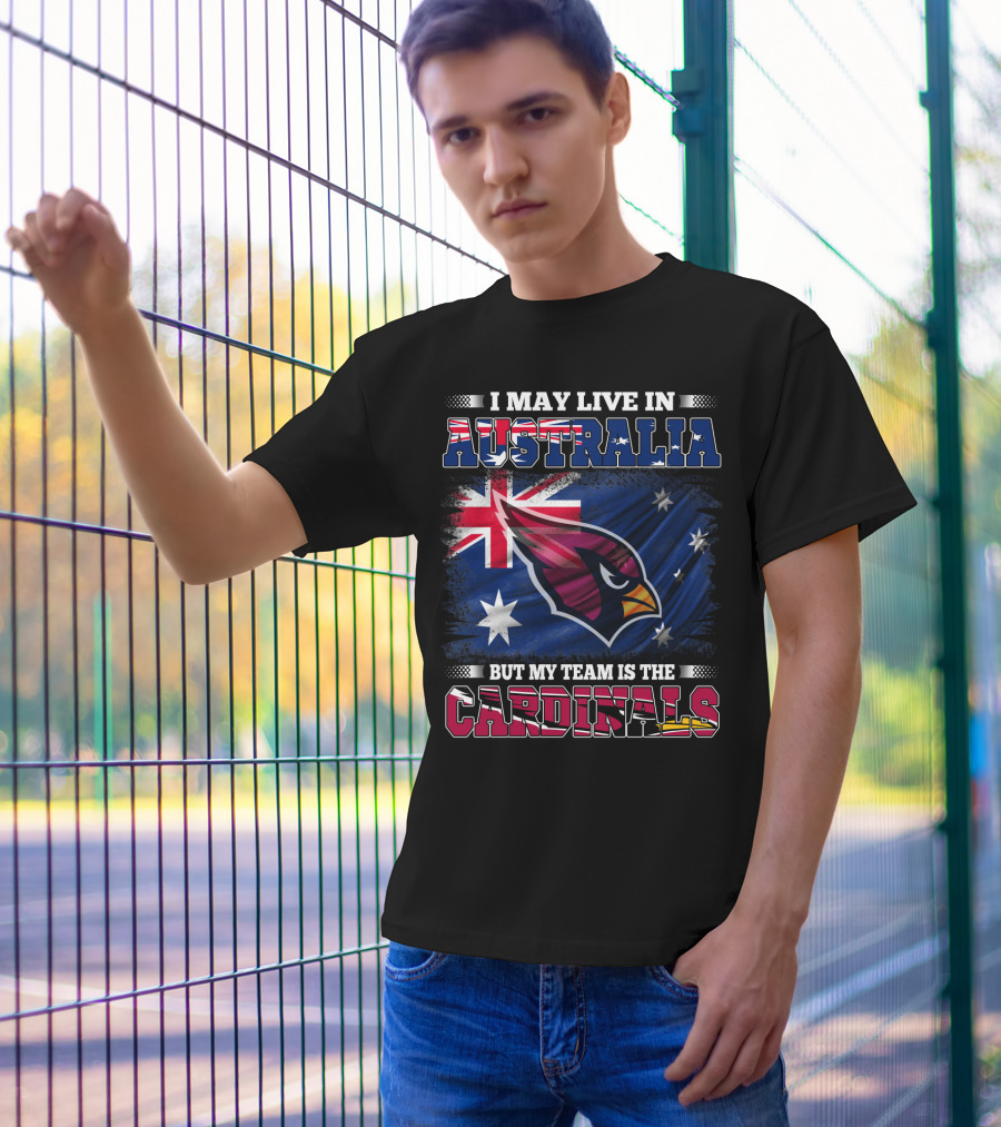 Australia Flag Cardinals Fan Team Loyalty T-Shirt