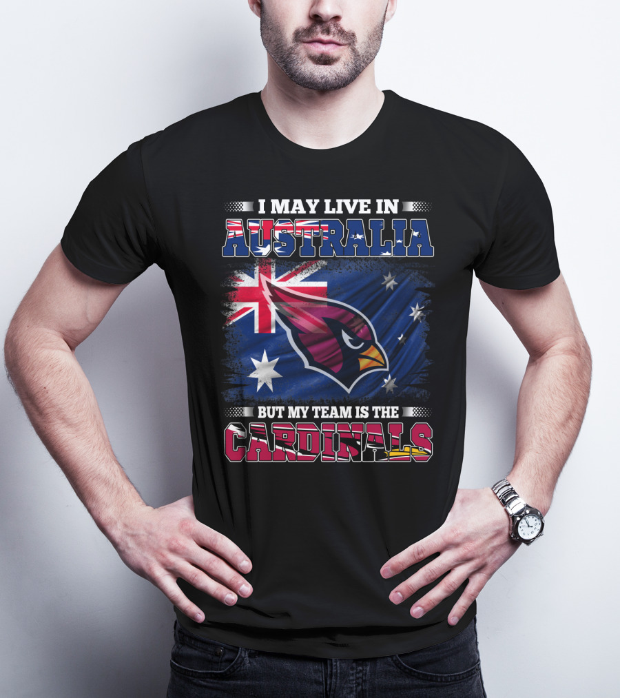 Australia Flag Cardinals Fan Team Loyalty T-Shirt