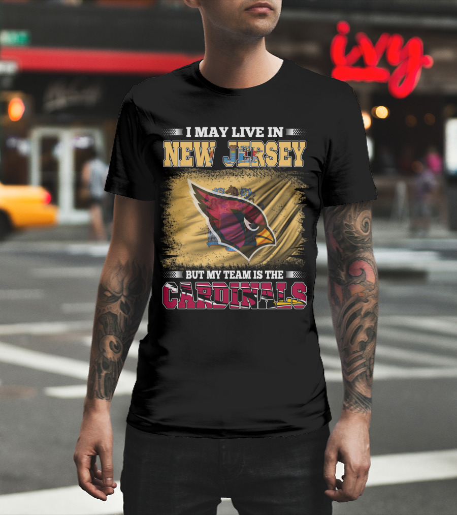 New Jersey Fan Loyalty To Cardinals Team Emblem T-Shirt
