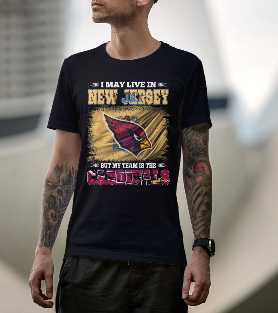 New Jersey Fan Loyalty To Cardinals Team Emblem T-Shirt