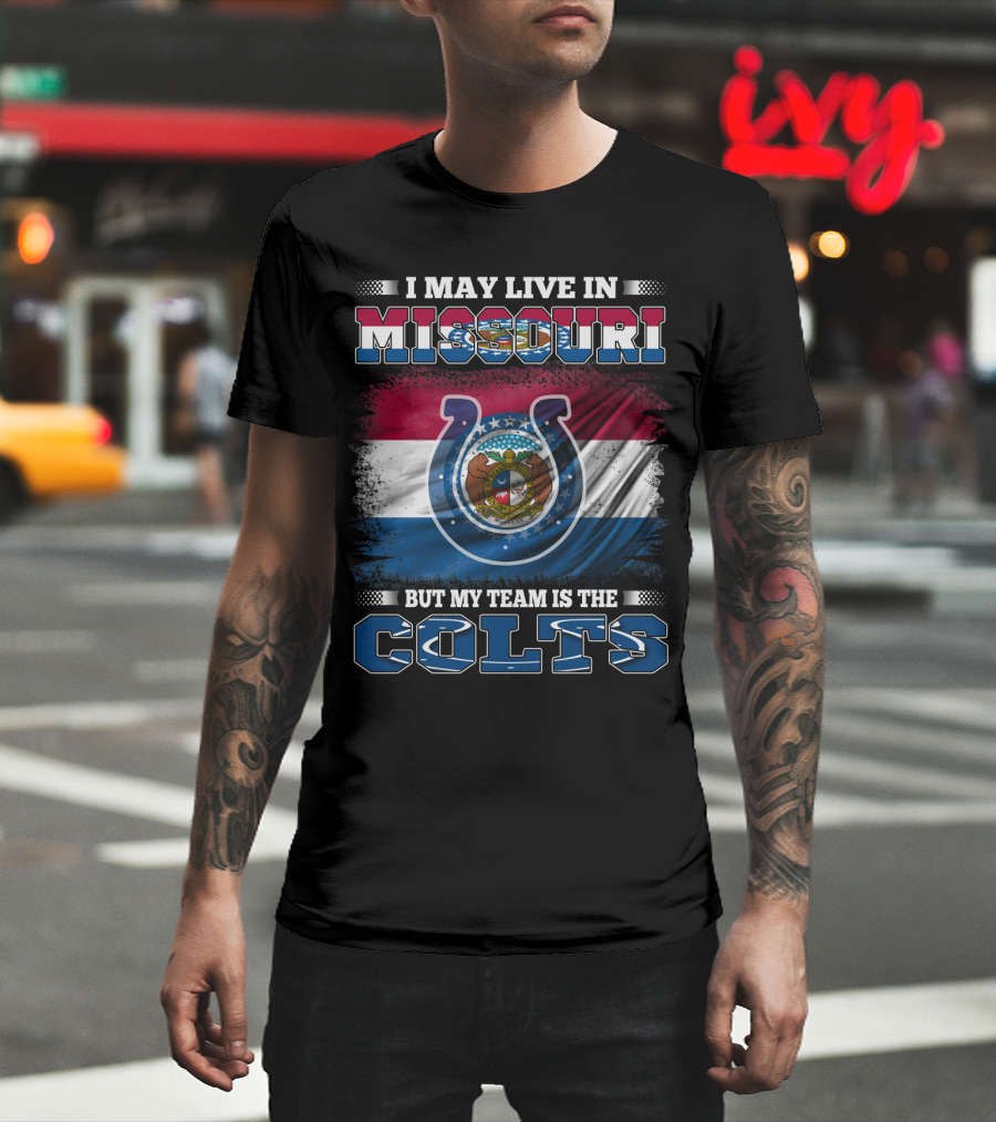 Missouri Roots Colts Loyalty Shows State Flag Pride T-Shirt