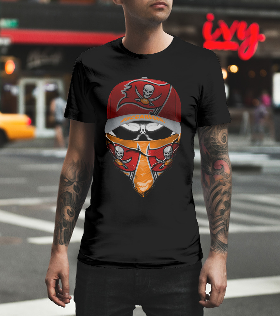 Tampa Bay Buccaneers Buccaneers Football Skull Flag Hat Bandana T-Shirt
