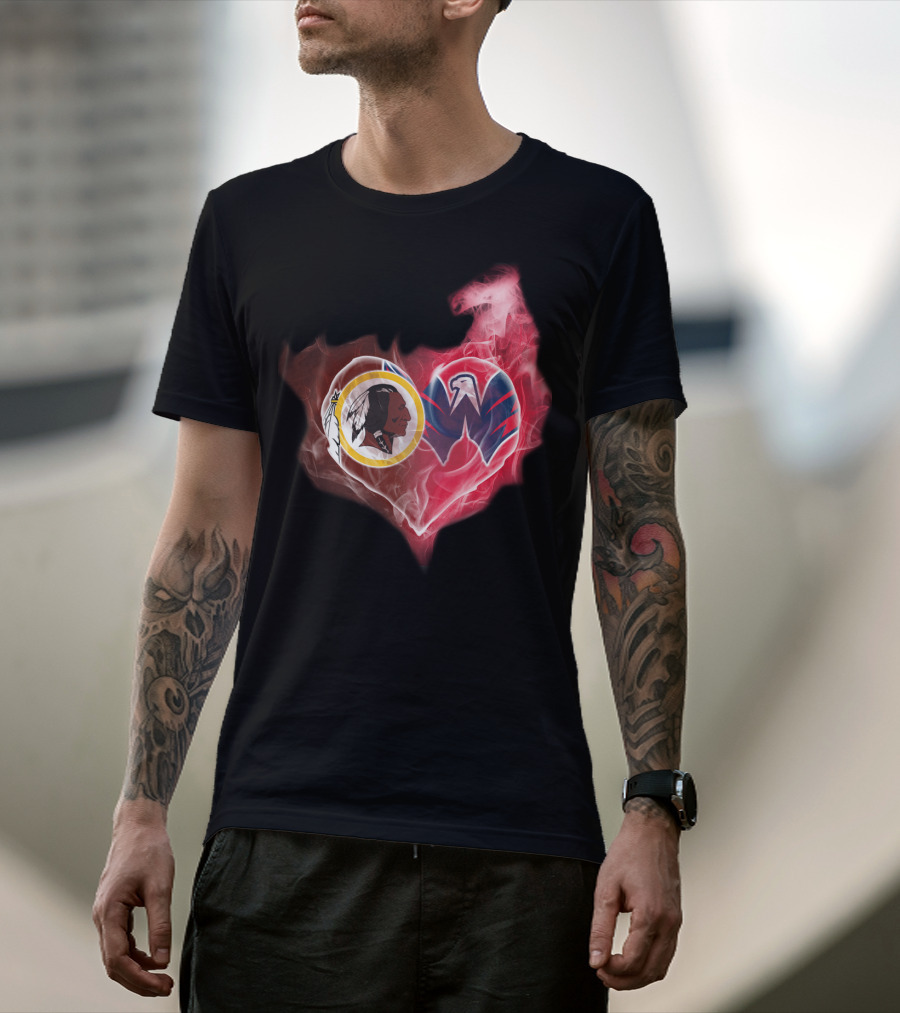Washington Redskins Capitals Heart T-Shirt