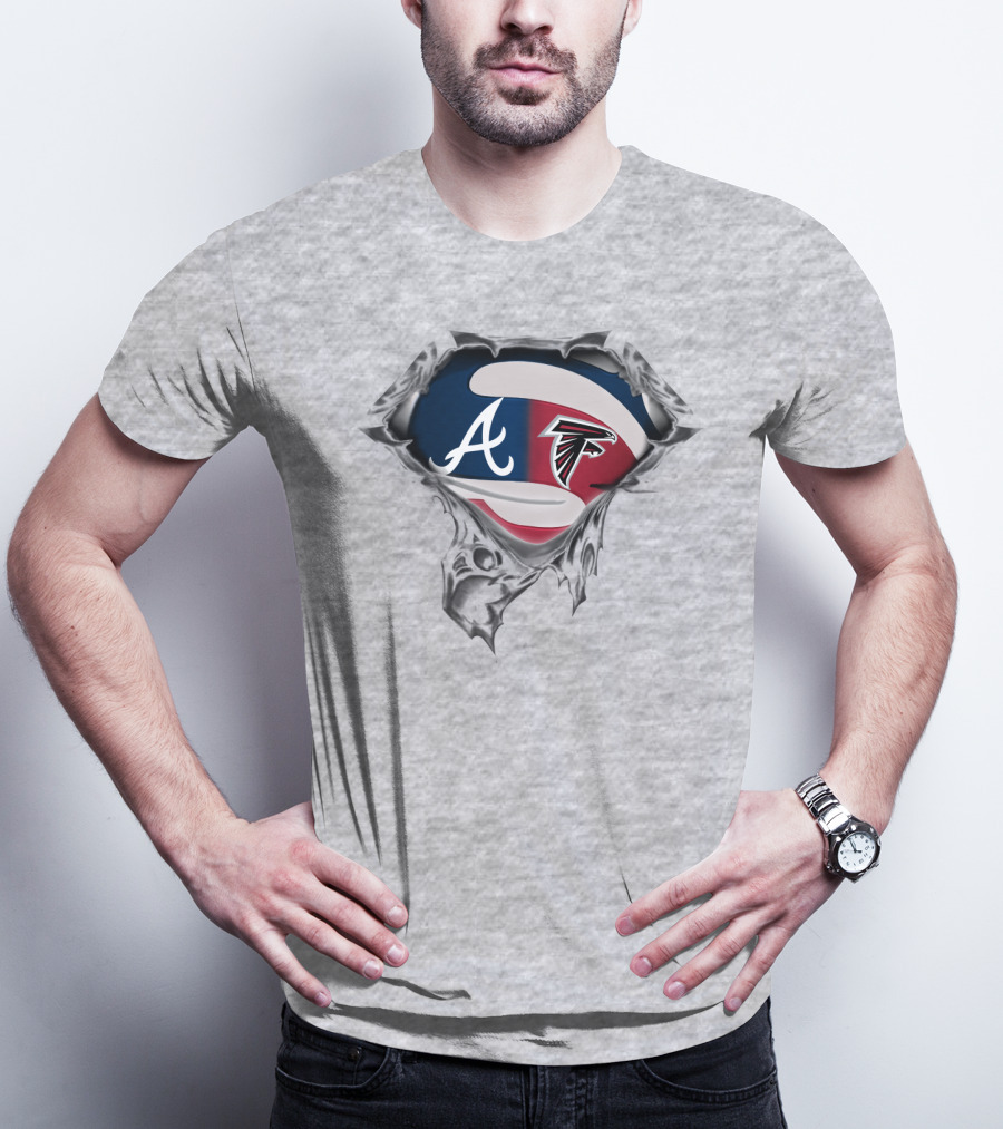 Atlanta Braves Falcons Sports Combo T-Shirt