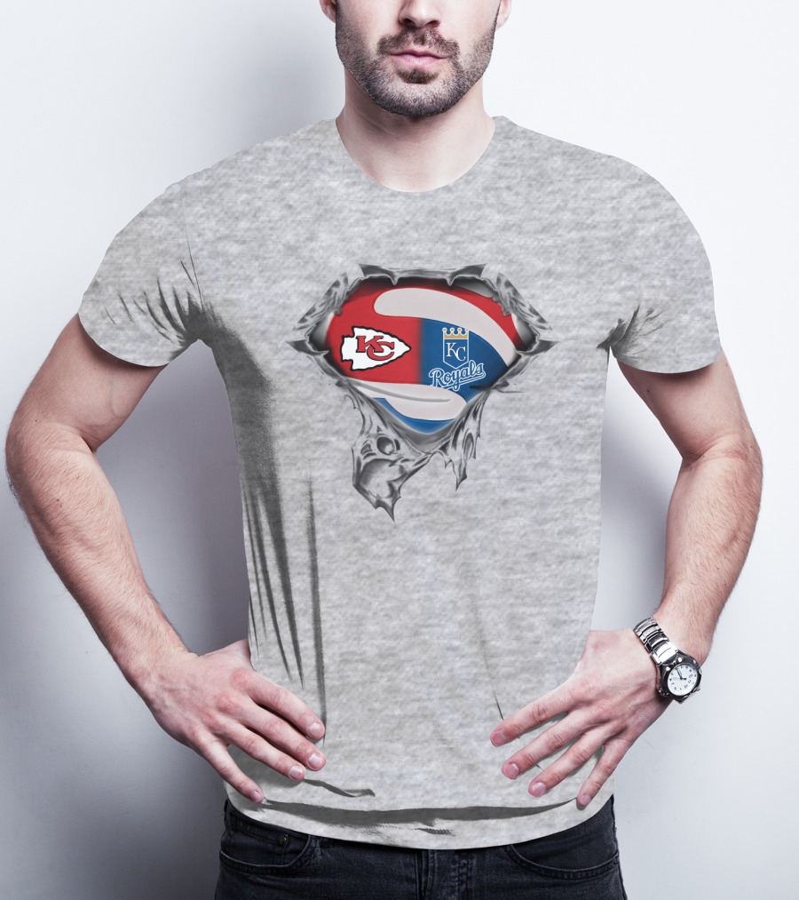 Kansas City Chiefs And Royals Super Combo 3D T-Shirt