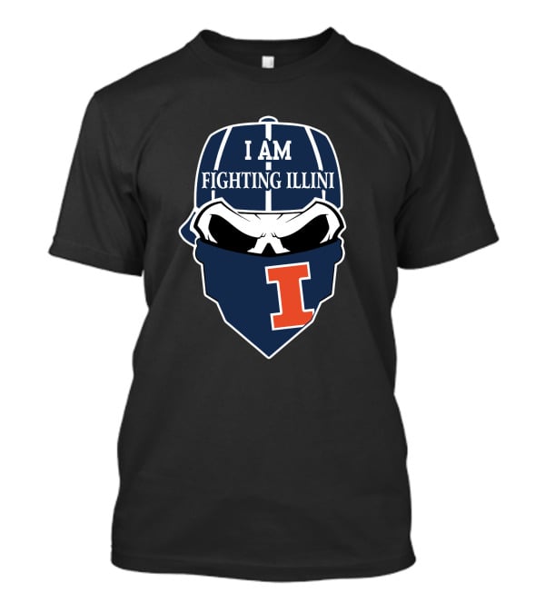 I Am Fighting Illini Skull I T-Shirt