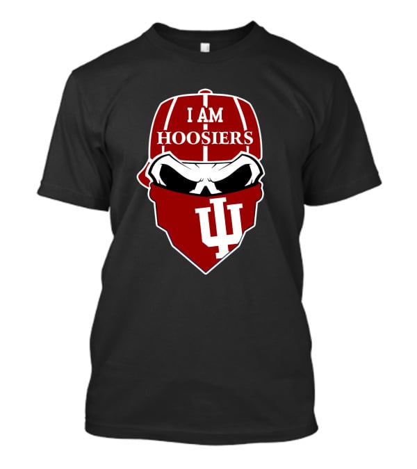 I Am Hoosiers Skull Logo Iu Indiana T-Shirt