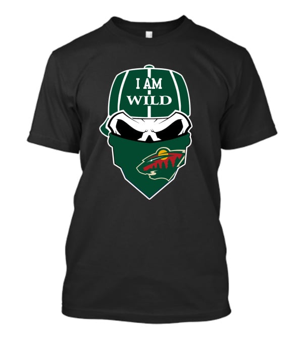 I Am Wild Minnesota Wild Skull T-Shirt