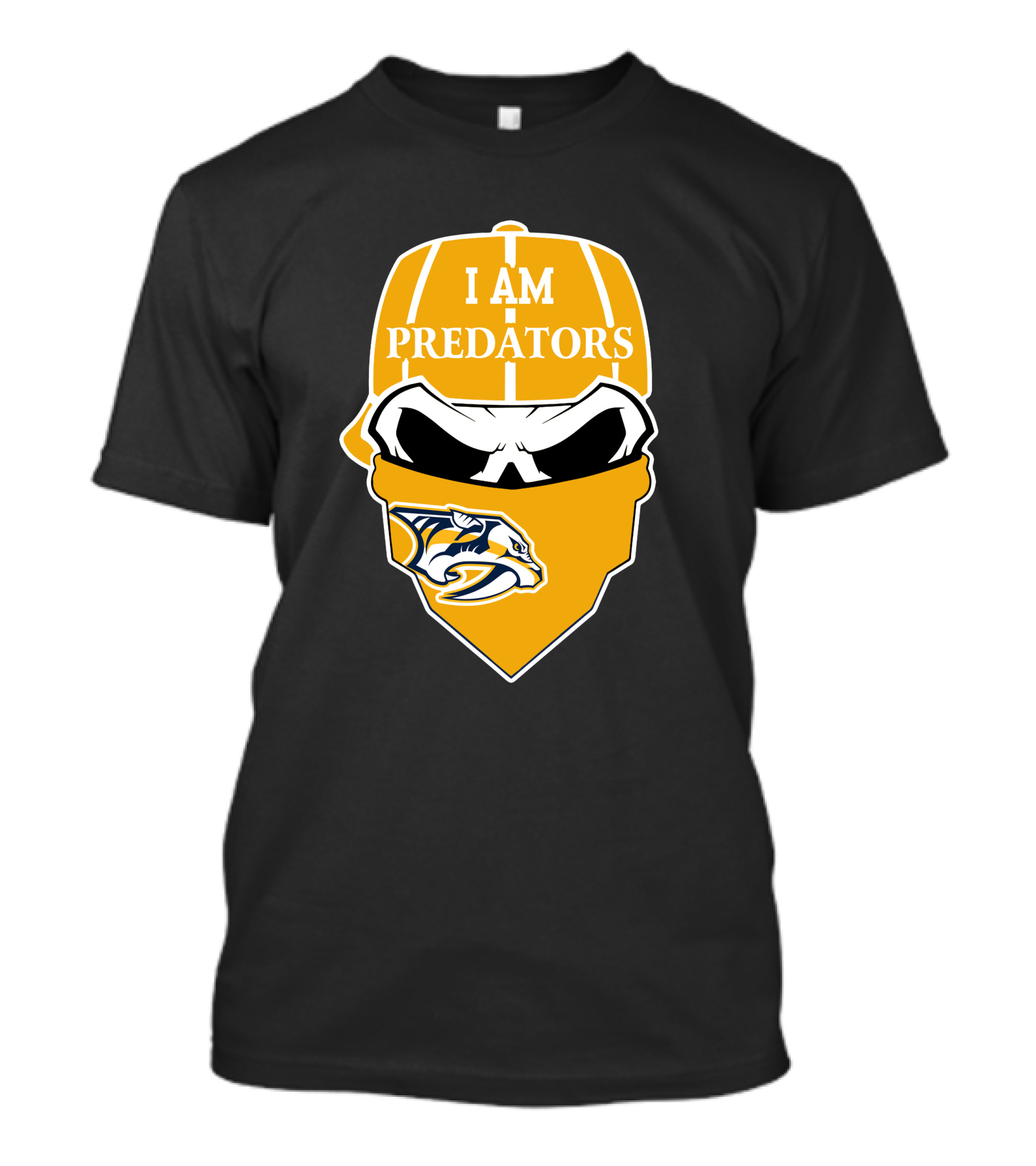 I Am Predators Nashville Predators Skull T-Shirt