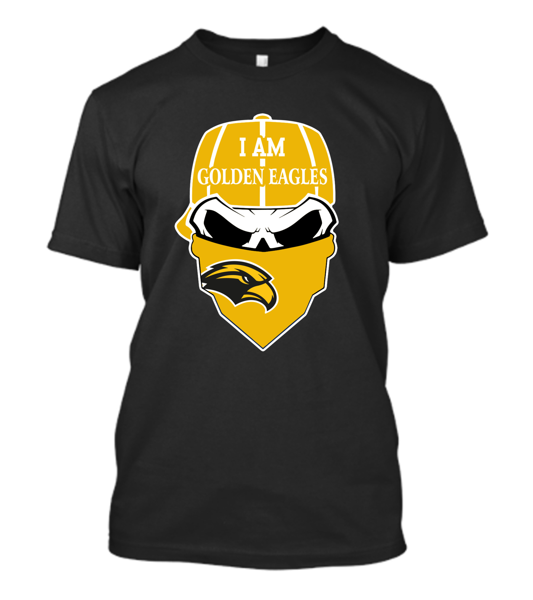Southern Mississippi Golden Eagles I Am Skull T-Shirt