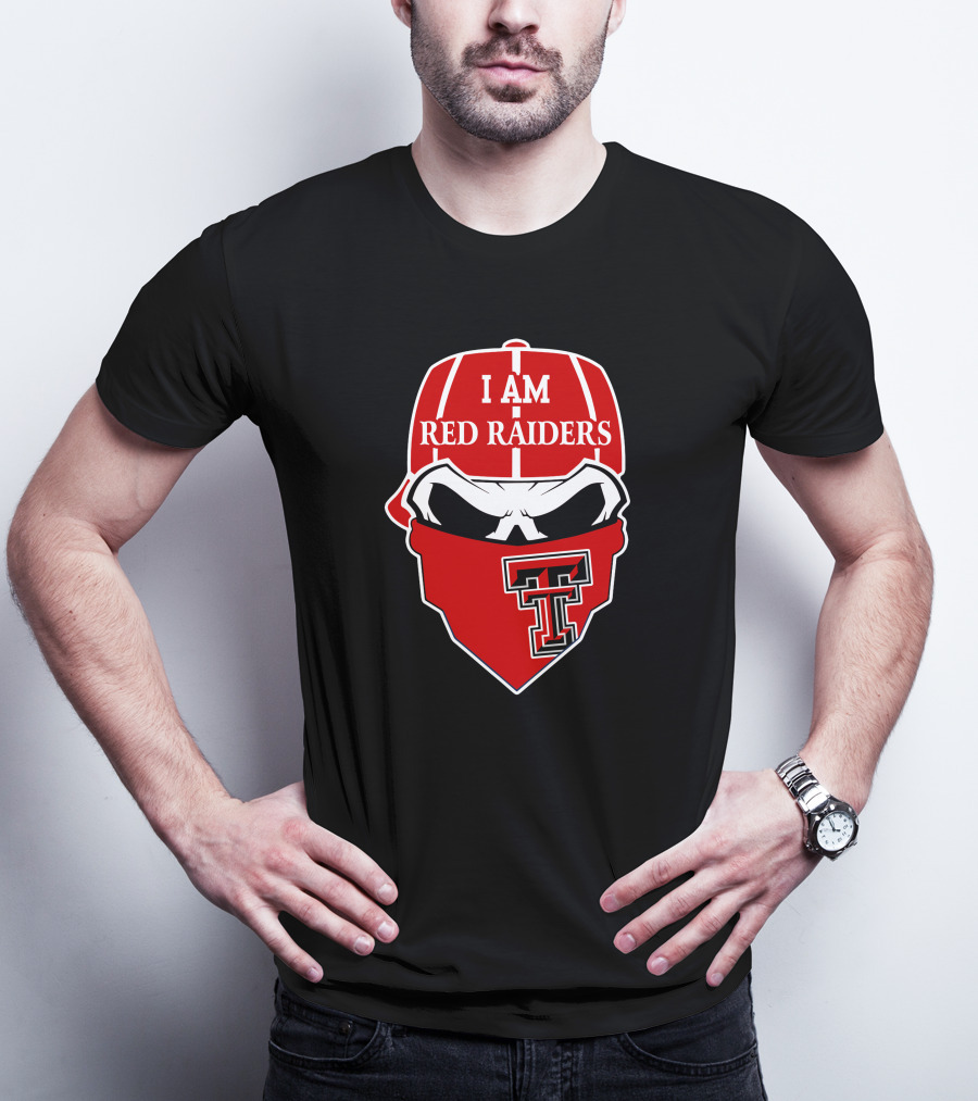 I Am Texas Tech Red Raiders Skull T T-Shirt