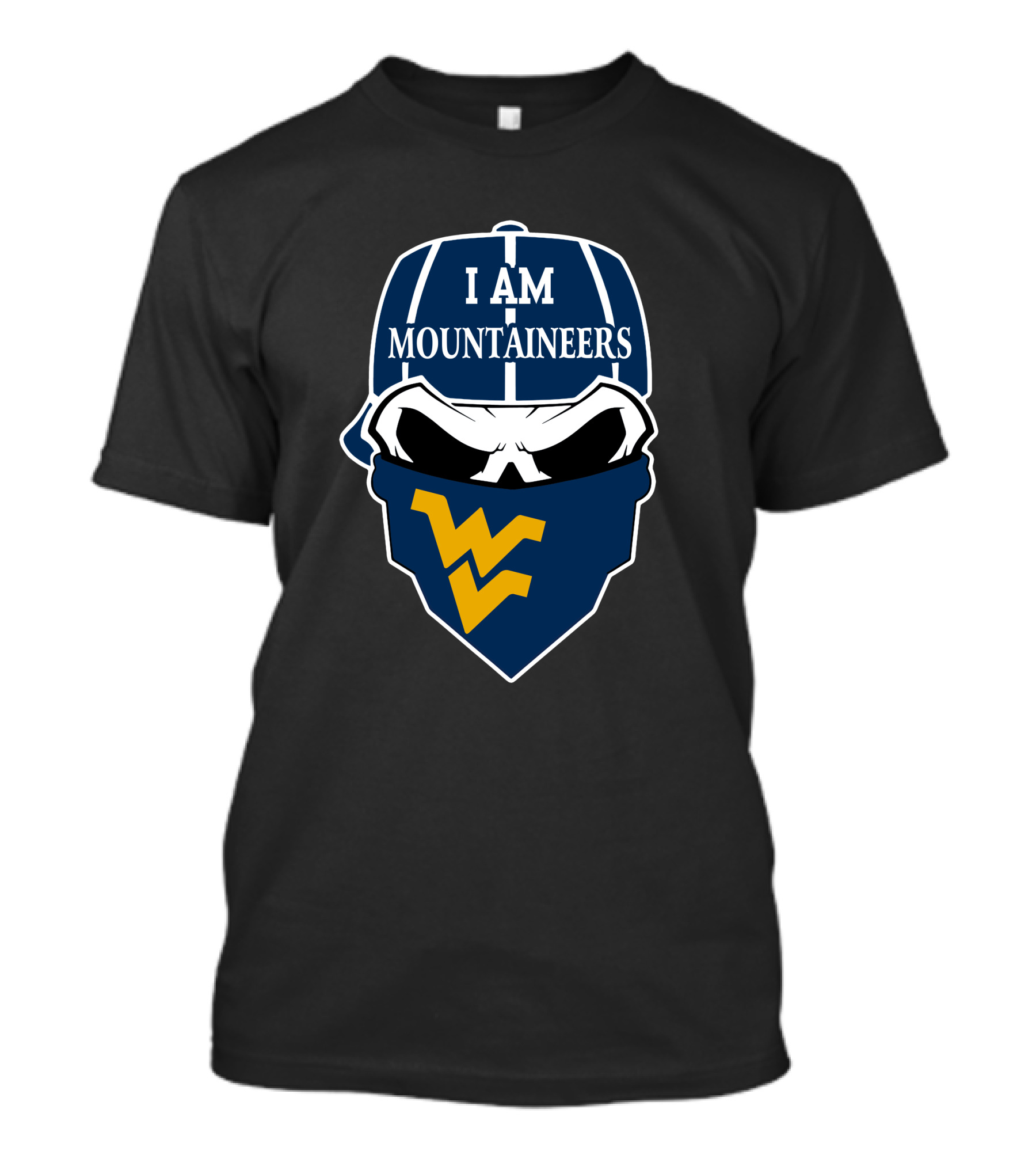 I Am Mountaineers West Virginia Skull T-Shirt