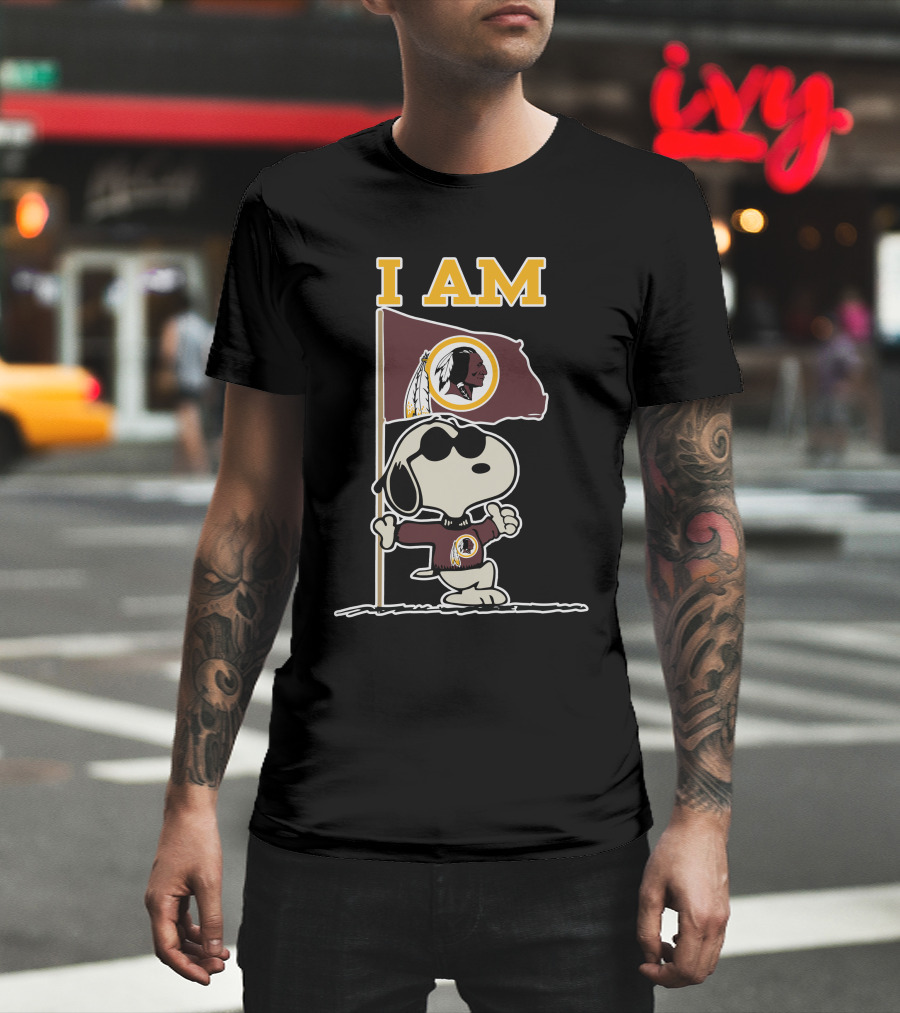 I Am Washington Redskins Snoopy T-Shirt